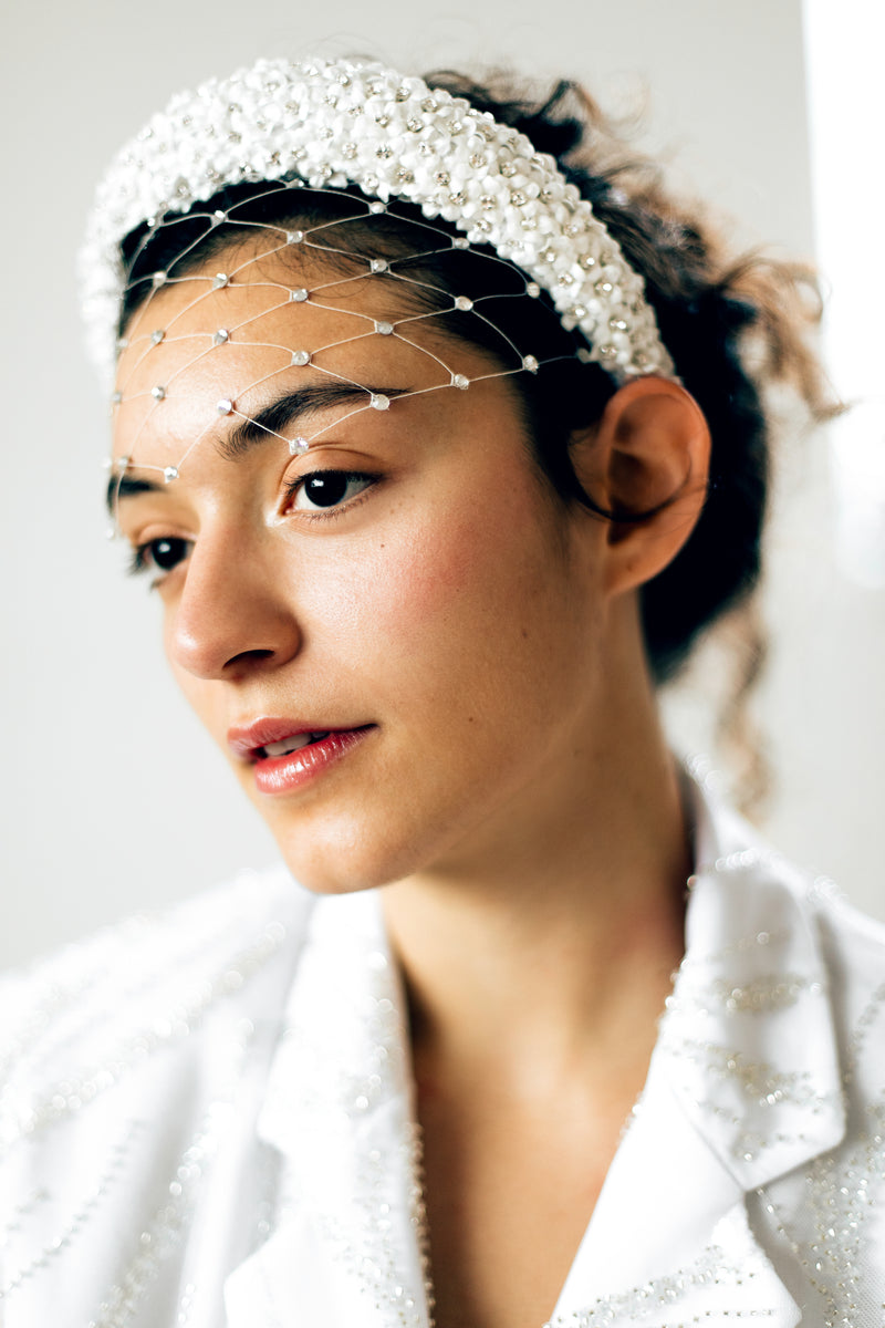 Fleur Crown with Veil – Eva Oherjus Design